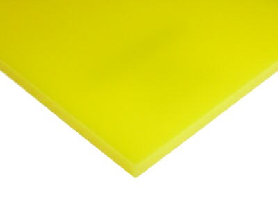 1/8" (3mm) Solid Yellow Acrylic Sheet Plexiglass 12" x 24" Cast Acrylic ...