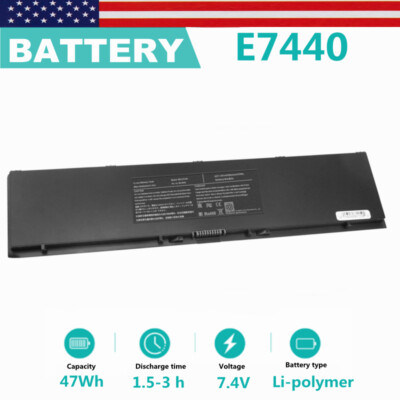 47wh Battery for Dell Latitude 14 7000 E7440 E7450 E7420 Type 3RNFD ...