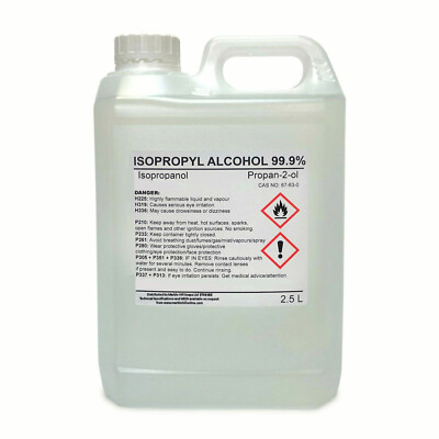 Isopropyl Alcohol 99.9 % iPrOH; IPA Isopropanol Liquid, 2.5 litres | eBay