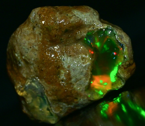 Opale de feu multi brute 87,90 carats opale naturelle éthiopienne opale ...