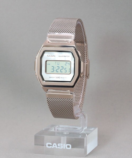 CASIO Standard Premium A1000MCG-9JF Full Metal Watch MOP Dial Milanese ...