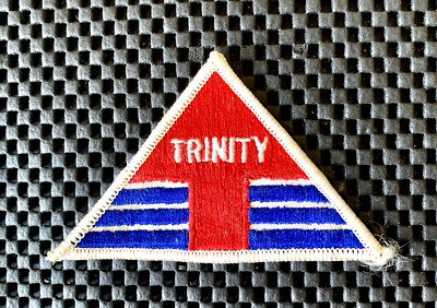 TRINITY EMBROIDERED SEW ON PATCH RELIGIOUS 4" x 2 1/2" NOS TRIANGLE | eBay