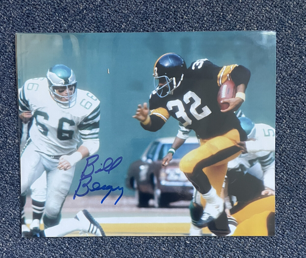 RARE BILL BERGEY AUTO SIGNED 8 x 10 COLOR PHOTO PHILADELPHIA EAGLES | eBay