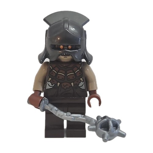Lego Mordor Orc w/ Helmet Minifigure The Hobbit LoTR lor065 Black Gate ...