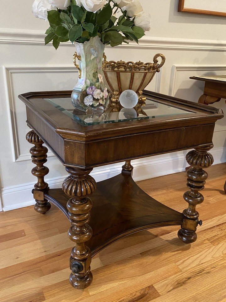 Thomasville Furniture Ernest Hemingway Basque Living Room End Table ...