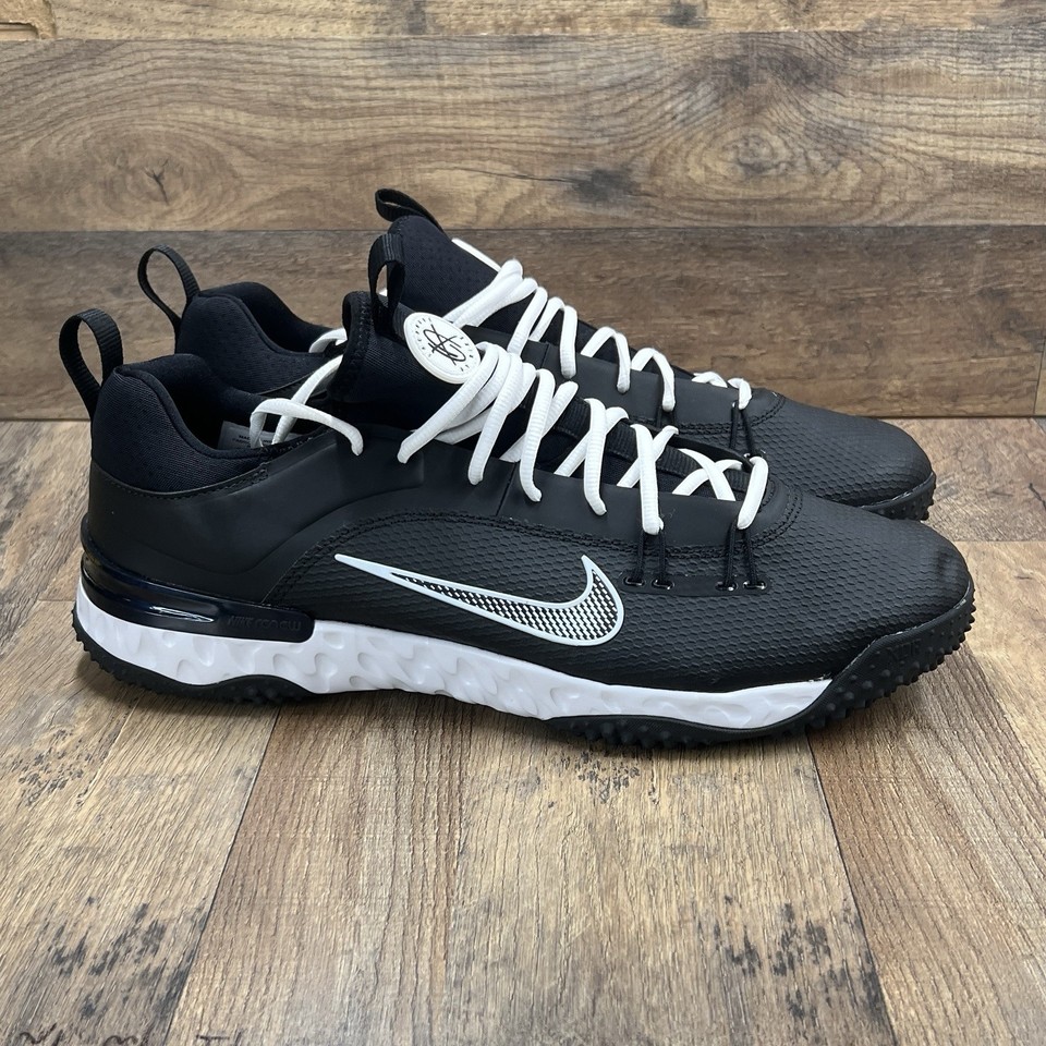Nike Huarache 9 Elite TF LAX Turf Lacrosse Shoes Black White Nby FN0310 ...