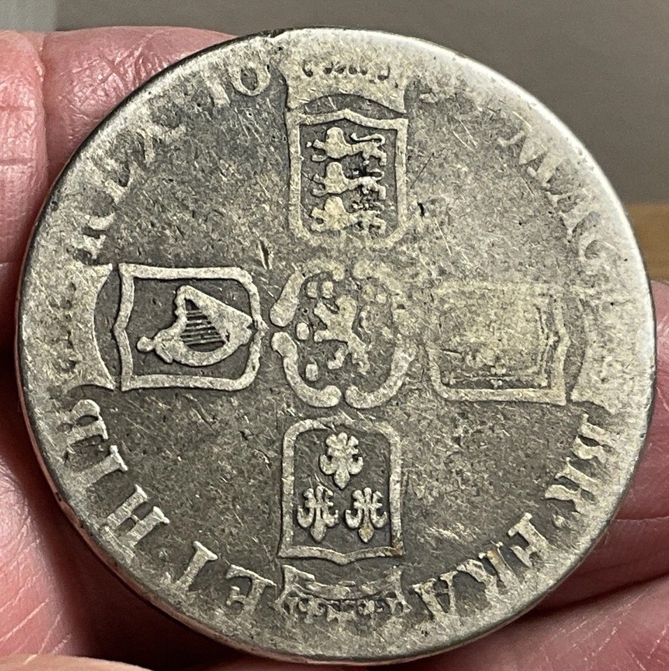 1696 Crown William III British Silver Coin very Rubbed 28.3 Gr | eBay UK