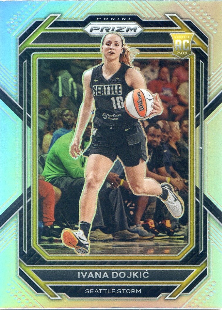 2023 Panini Prizm WNBA IVANA DOJKIC RC ROOKIE #150 SILVER PRIZM STORM ...