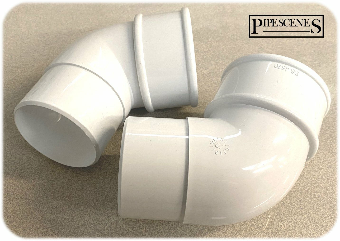 Gutter Swan Neck Down Pipe Rainwater Offset Bend Set 68mm White for ...