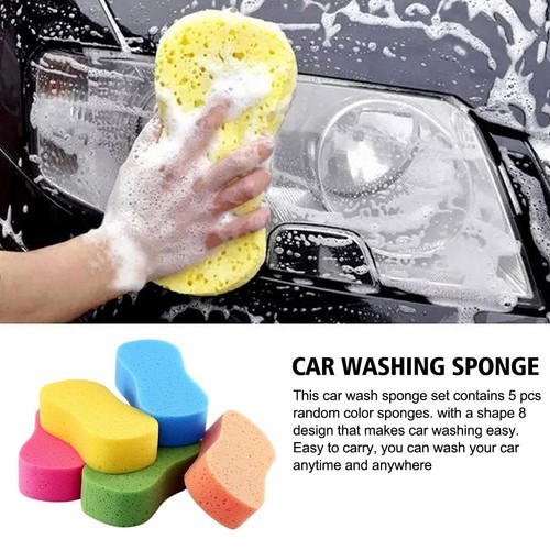 Car Wash Sponge, 1 Piece Set of Ultra Thick Large-sized Color Cleaning ...