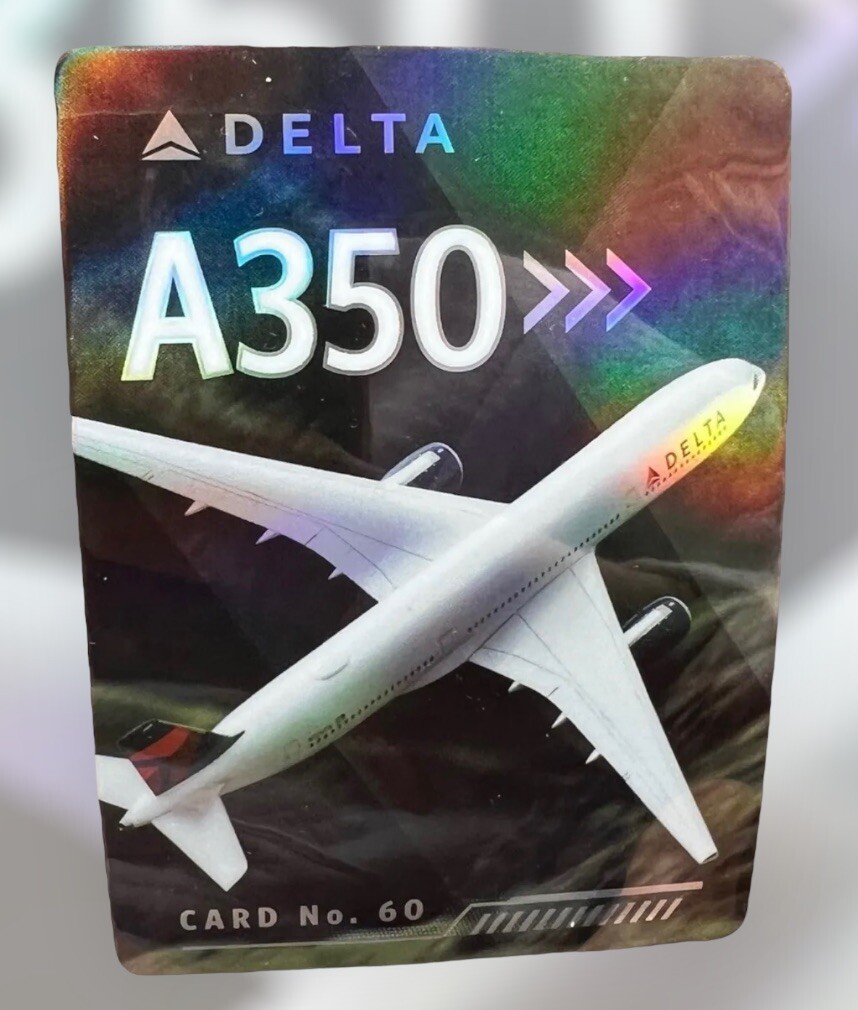 Delta Airlines Collectible Pilot Trading Card Airbus A350-900 No.60 New ...