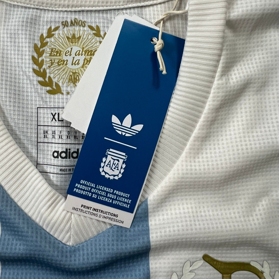 Argentina Jersey Anniversary 2024 Soccer Shirt JF2641 Adidas Mens Size ...