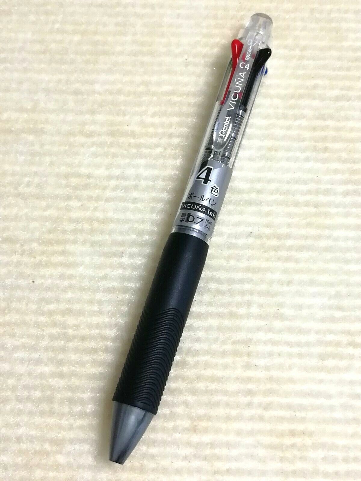 Pentel Vicuna MultiPen 4 Color Ink 0.7mm Ballpoint Pen Choose from 5 ...