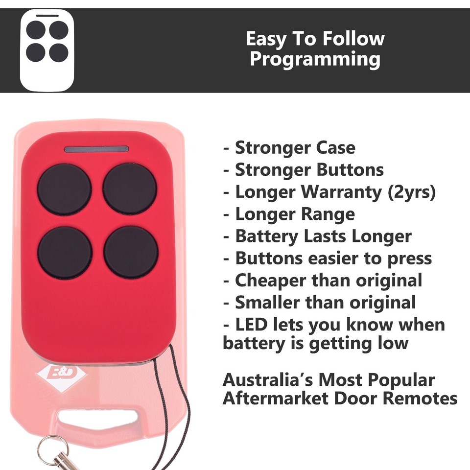 B&D TB5 Tri Tran Remote B&D TB5, BD4, TB2, Garage Door hand 62557 ...