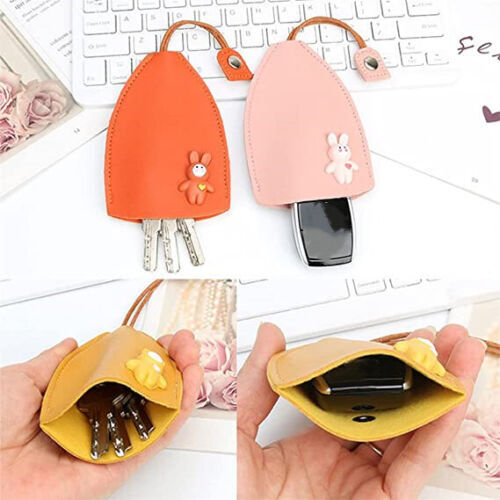 PU Leather Creative Pull Out Cute Large Capacity Car Key Case,Car ...