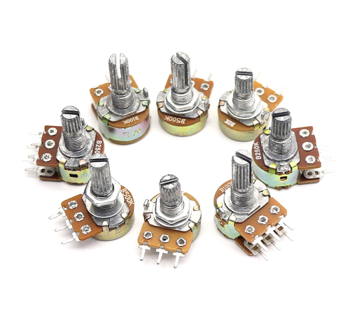 Potentiometer Resistor Resistance B Pot 1k 2k 5k 10k 20k 50k 100k 250K ...