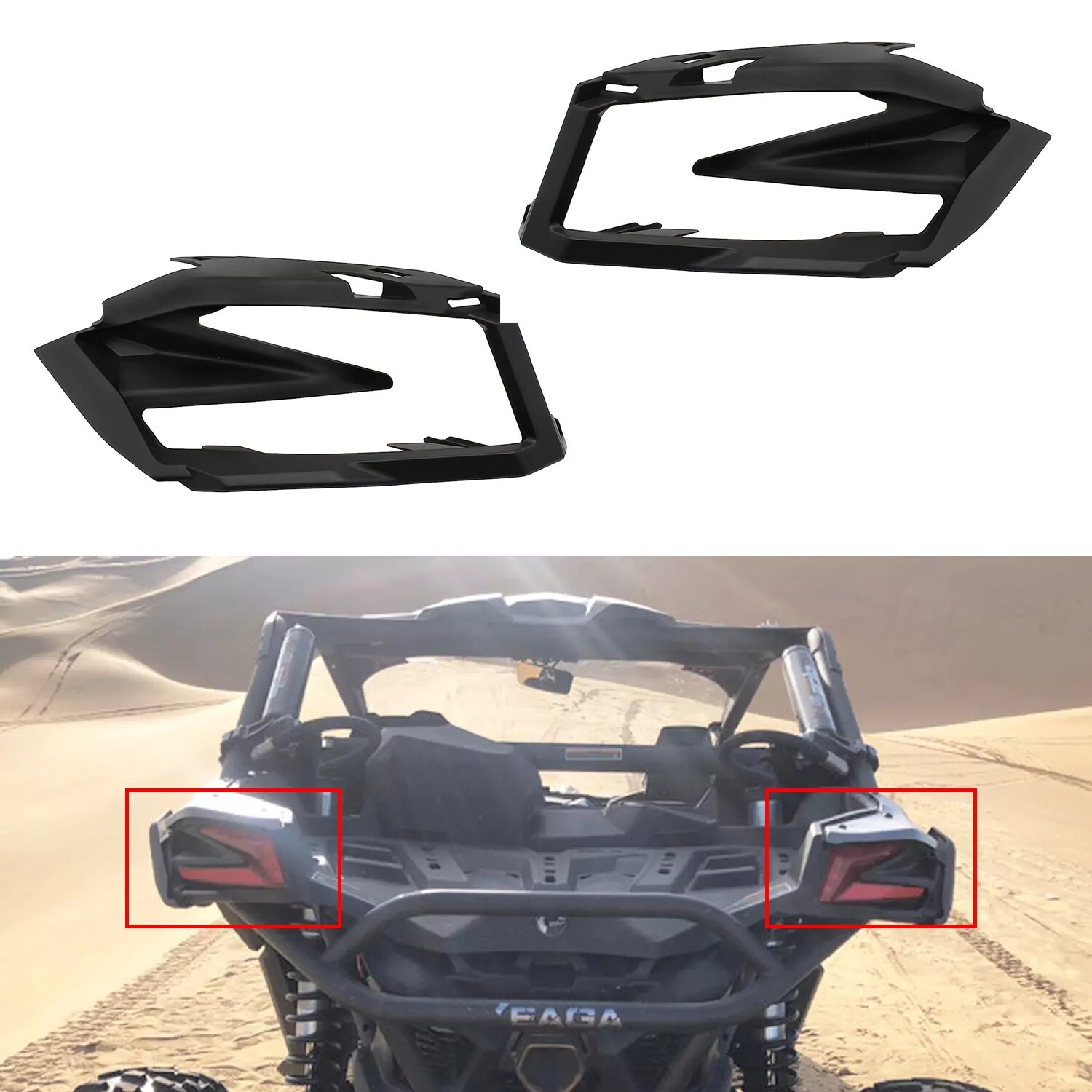1 Pair Tail light Cover Can-Am Maverick/Turbo #705010686 #705010687 ...