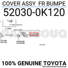 520300K120 Genuine Toyota COVER ASSY FR BUMPE 52030-0K120 | eBay