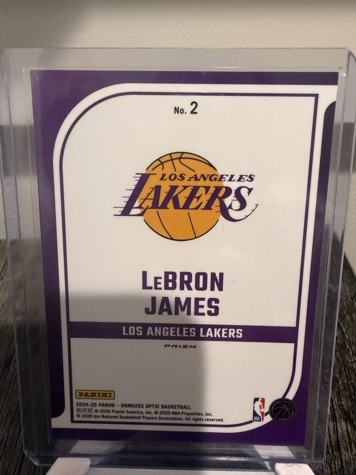 2024-25 Panini Donruss Optic LeBron James Elite Dominators Holo #2 ...
