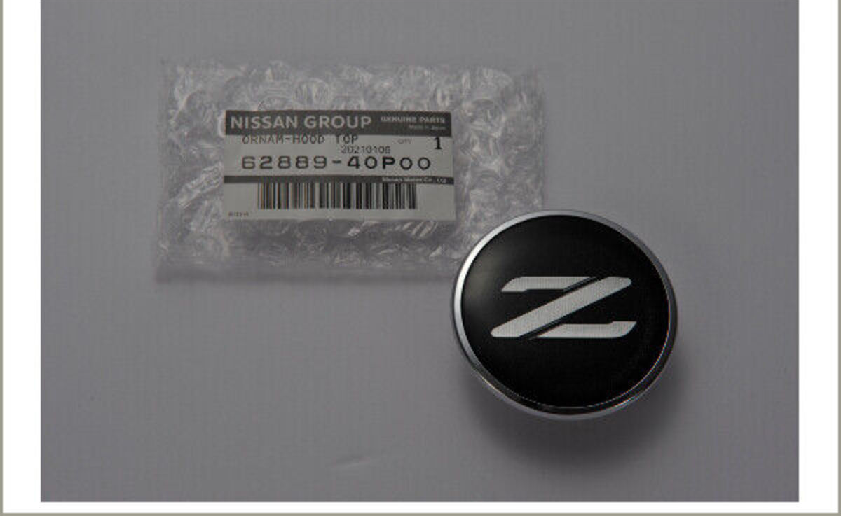 Nissan Genuine OEM Z32 300ZX 90-96 Black Z Front Emblem | eBay