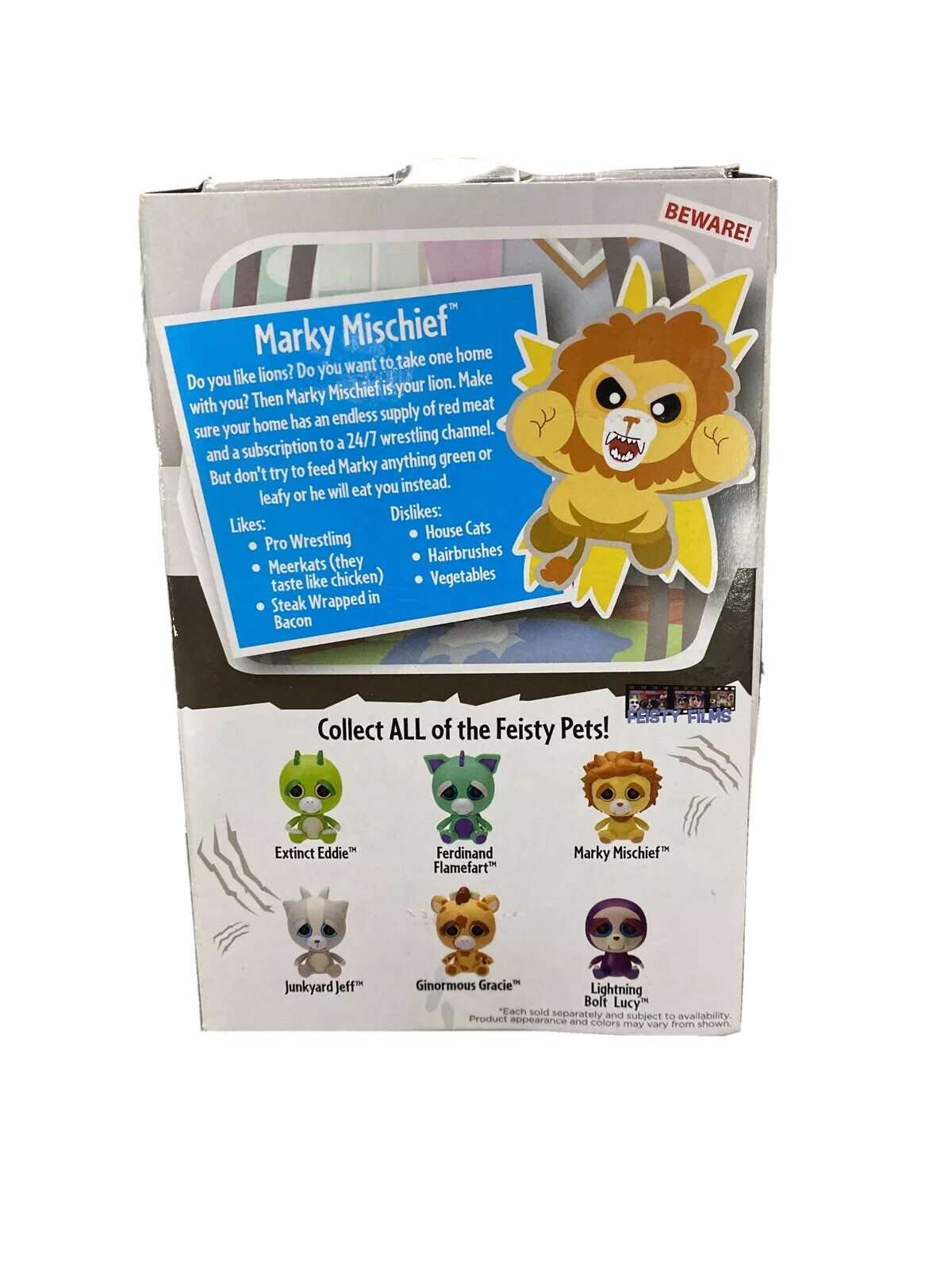 Feisty Pets Marky Mischief Lion Feature Figure Ty3 for sale online | eBay