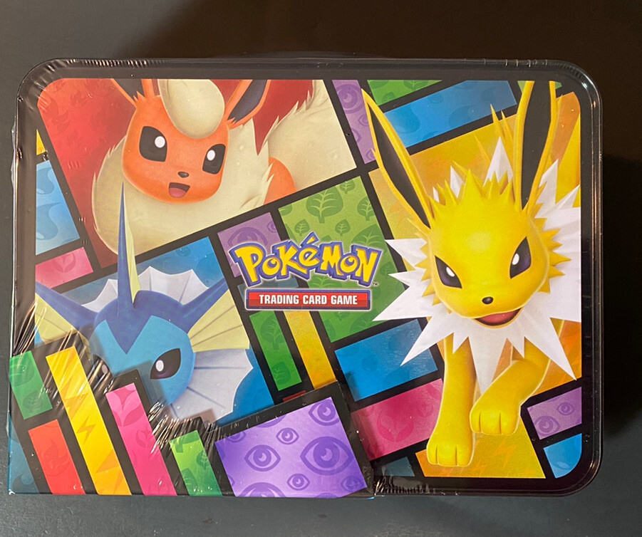 Pokemon TCG Collector's Treasure Chest Metal Box 2021 [ Eevee Edition ...