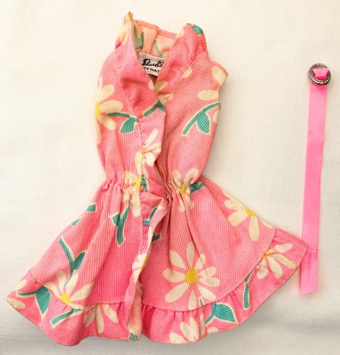 Vintage Barbie Ruffles N Swirls 1783 Variation Daisy Print Dress W
