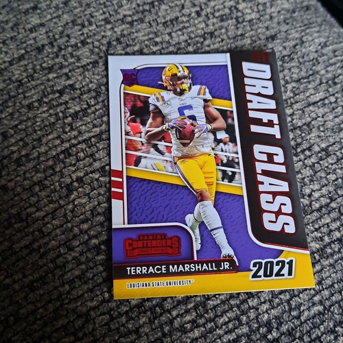 2021 Contenders Football Terrance Marshall Jr. RC #13 Red Foil Carolina ...