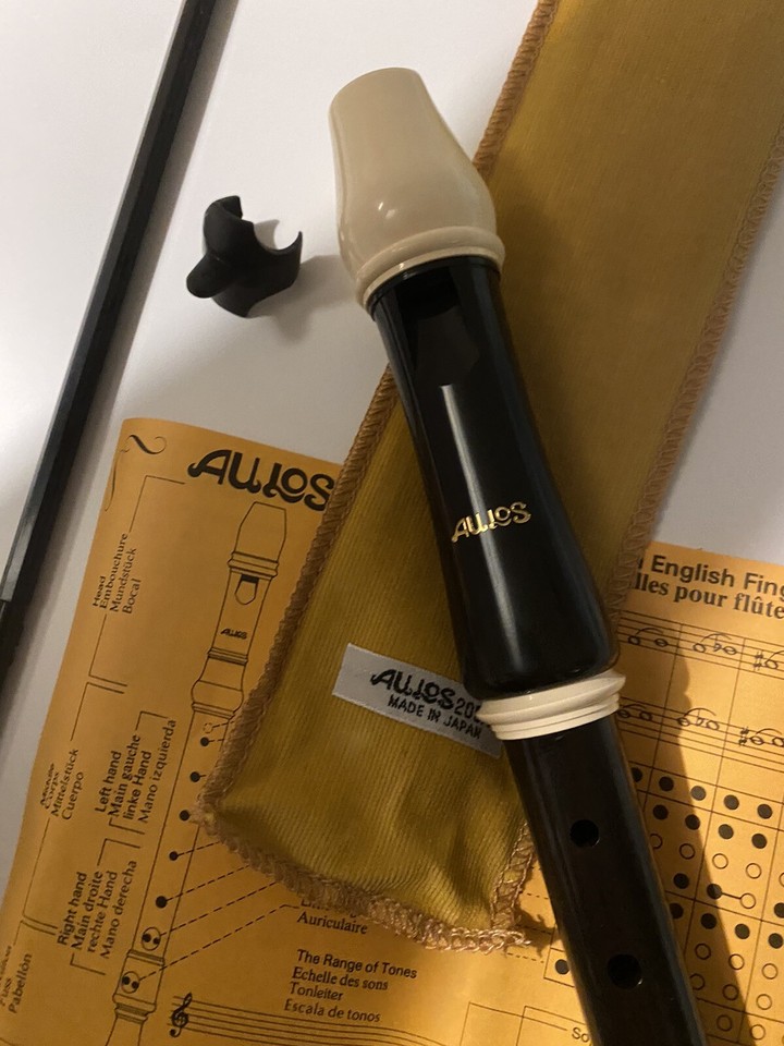 Aulos 205A Descant Soprano Recorder (Yellow Bag) School Recorder Made ...
