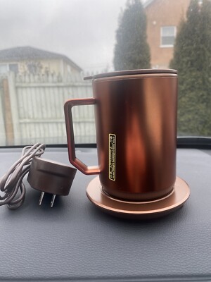 ION MUG Self Heating/Charging Coaster - LED Temperature Indicator BLACK ...