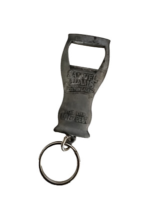 Sam Adams Boston Lager Pewter Bottle Opener Key Chain "Take Pride In ...