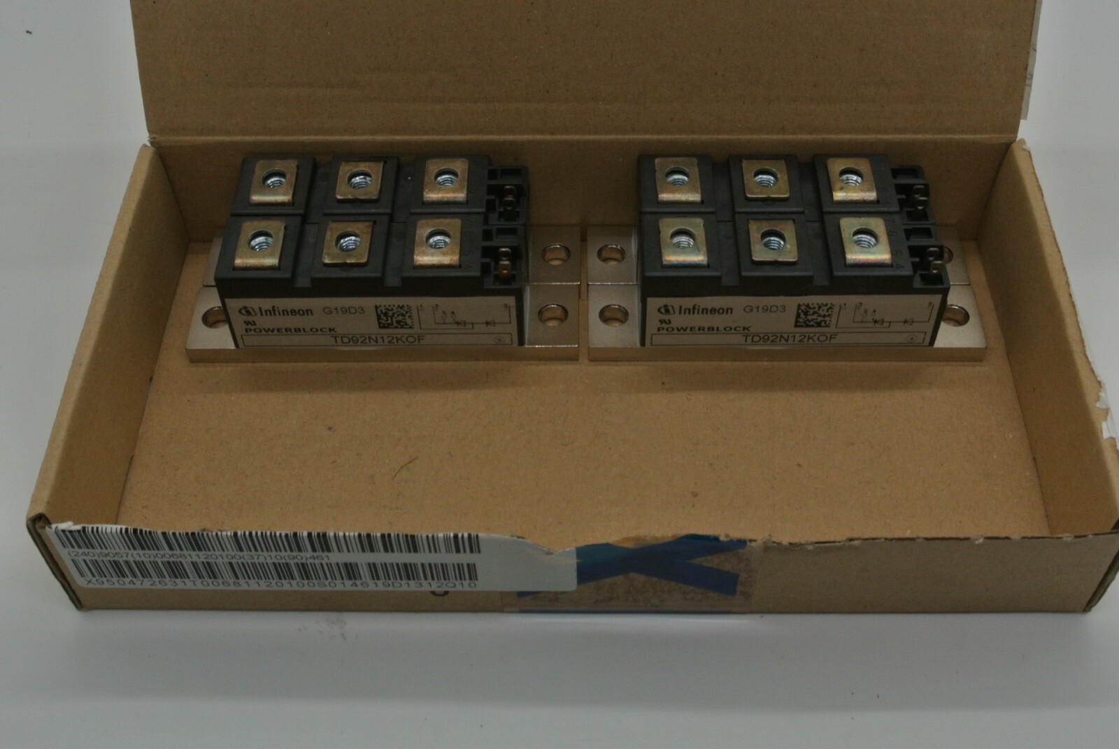 Infineon TT92N12KOF Powerblock Power Module Thyristor EUPEC for sale ...