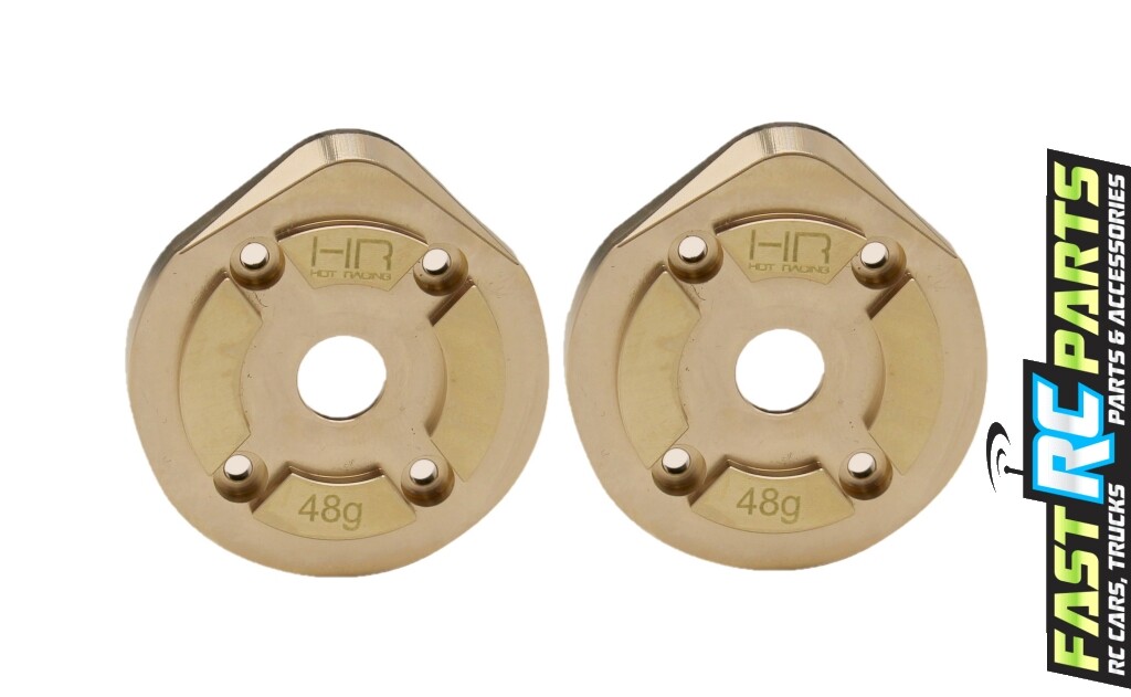 Hot Racing Axial Capra 48g Brass Currie F9 Portal Knuckle Caps: UTB ...