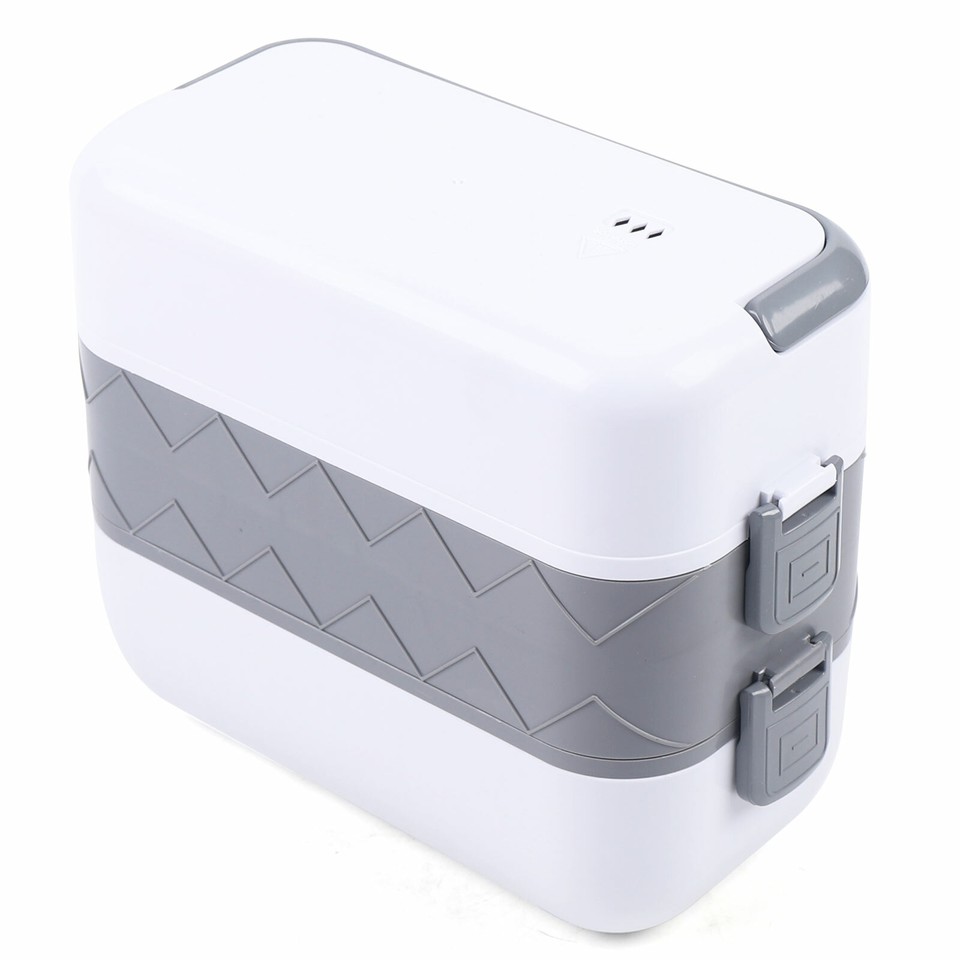 2Layer Portable Electric Heated Lunch Box Mini Microwave Oven Lunch ...