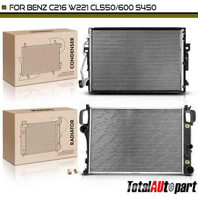 Radiator & AC Condenser Cooling Kit for Mercedes-Benz W221 C216 CL63 ...