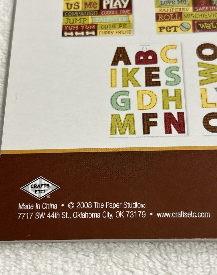 NEW The Paper Studio “I Love My Dog” Sticker Pack 8 Sheets -Over 250 ...