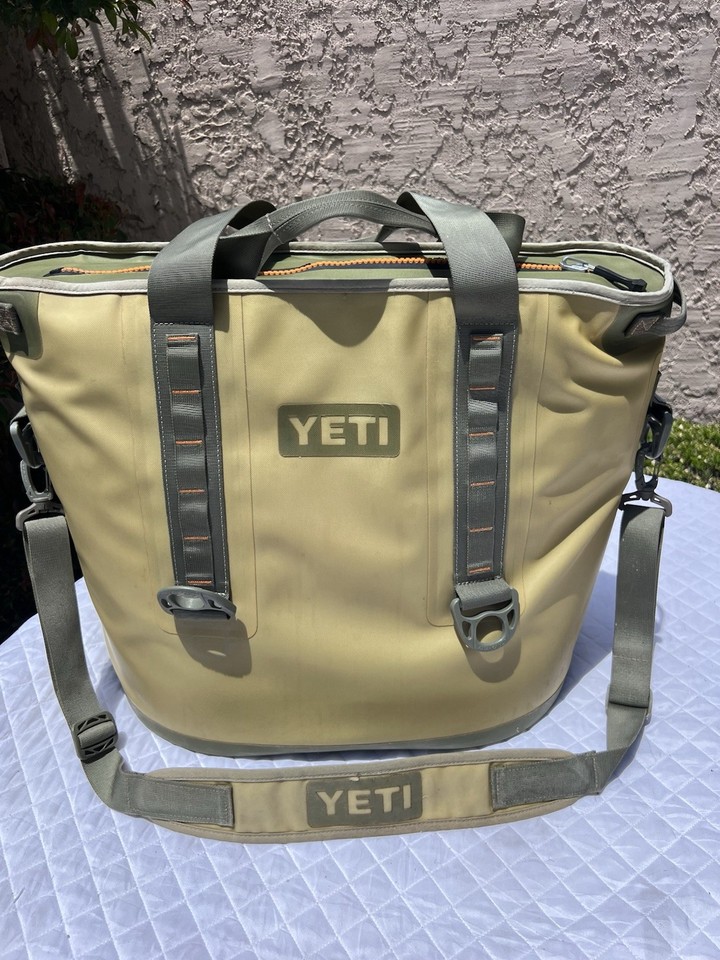 *wear To Zipper* YETI Hopper 40 Soft Side Cooler Tan Field Green ...