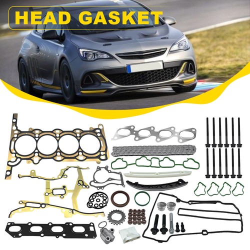 For Vauxhall Corsa Combo Meriva Astra Head Gasket Set Bolts & Timing ...