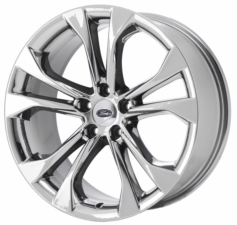 19" FORD TAURUS PVD BRIGHT CHROME-C WHEELS RIMS FACTORY OEM 3924B 2013 ...