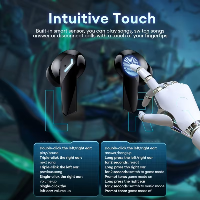 New Lenovo XT53 Wireless Upgrade Bluetooth 5.4 Earbuds LED Digital ...