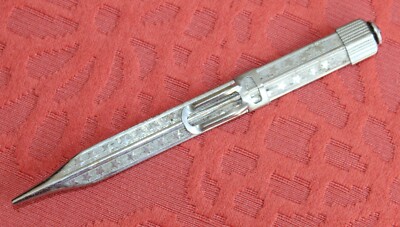 Rare VINTAGE OCCUPIED JAPAN DRAFTING TOOL/RULER MECHANICAL PENCIL METAL ...