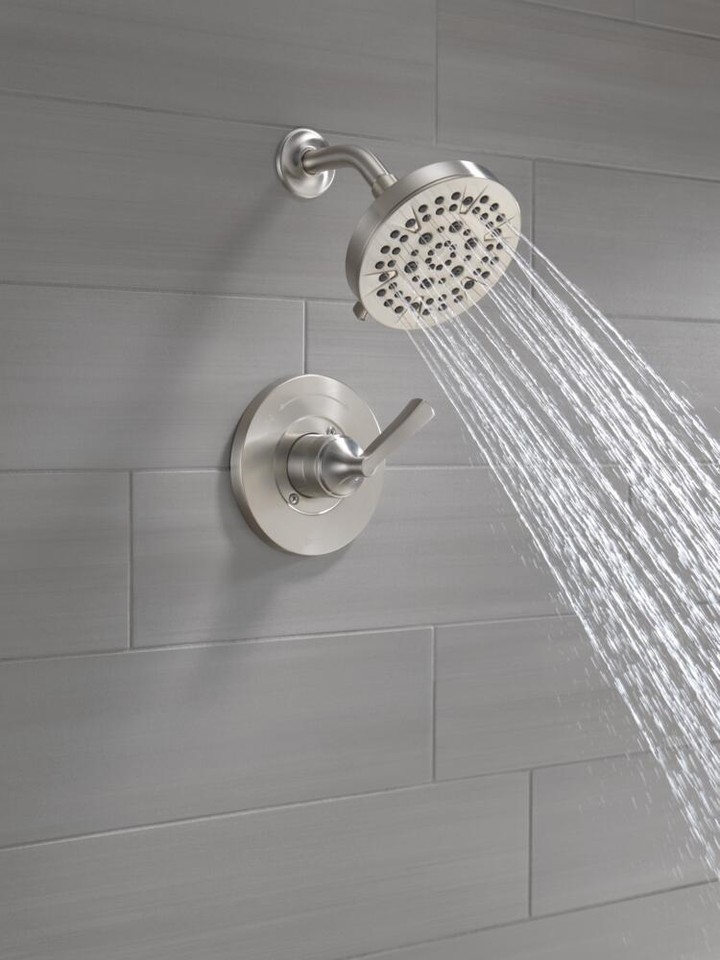 Delta Faryn 1 Handle 5-Spray Shower Faucet Stainless-Certified ...