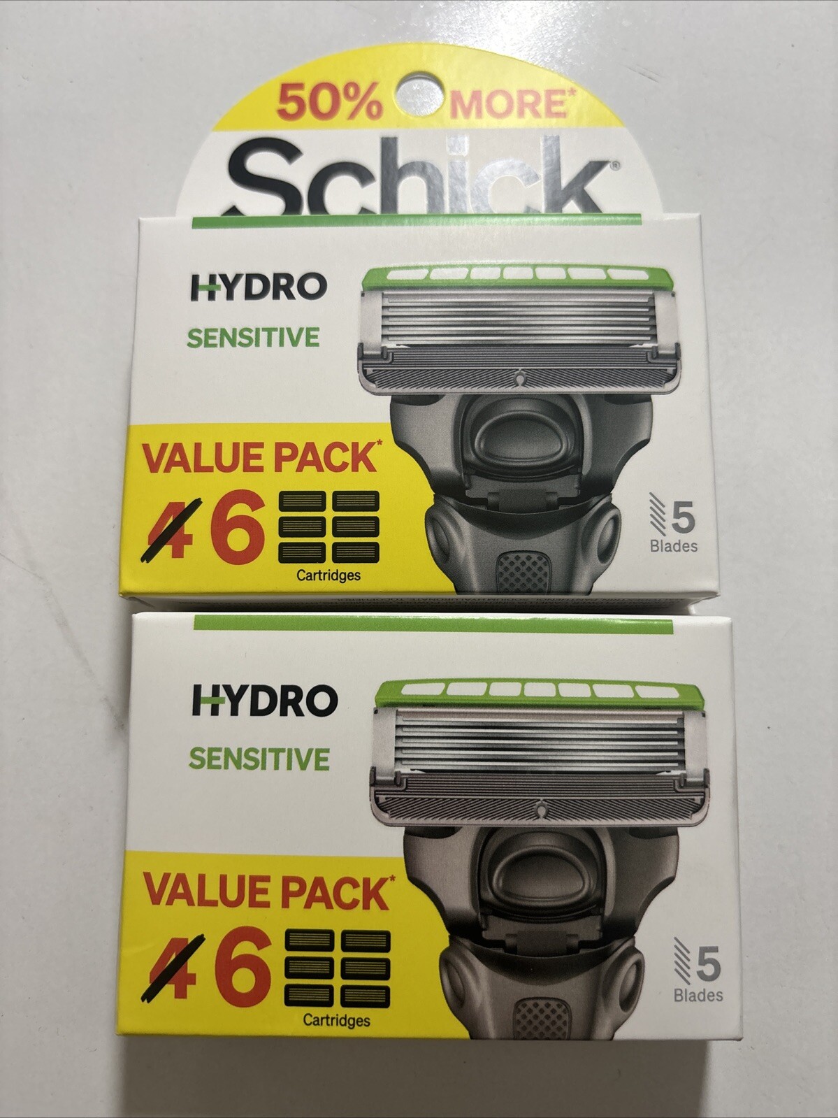 Schick Hydro Sensitive 5 Blade 6 Pack Refills Lot Of 2 | eBay