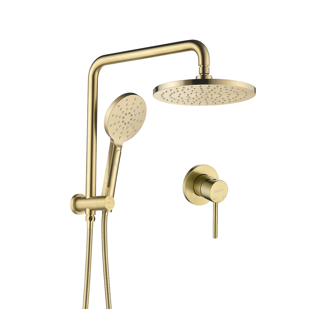 Decaura WELS Shower Head 9" Round Rain shower Head Set /Shower Mixer ...