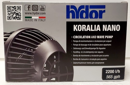 HYDOR KORALIA NANO CIRCULATION and WAVE AQUARIUM WATER PUMP 565 GPH ...