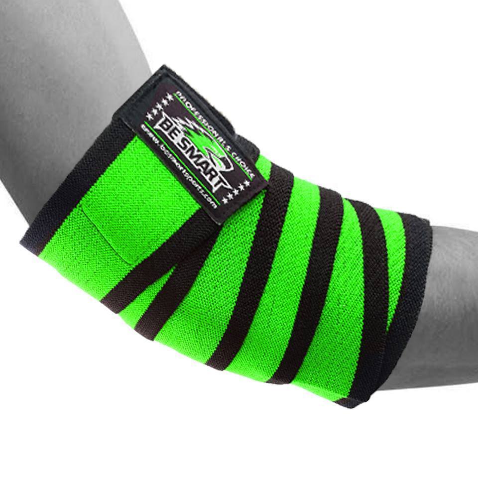HEAVY DUTY ELBOW SLEEVES SUPPORT WRAPS STRAPS GYM POWER WEIGHT LIFTING ...
