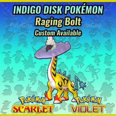 RAGING BOLT ⚡ INDIGO DISK DLC POKEMON ⚡ POKEMON SCARLET VIOLET ⚡ | eBay
