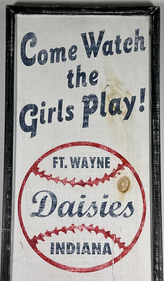 A League Of Their Own Ft Wayne Daisies Wood Sign AAGPBL Baseball Decor ...