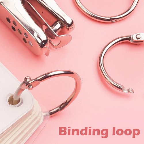 Soft Handle Binding Ring Tags Paper Punch Single Hole School Rustproof ...