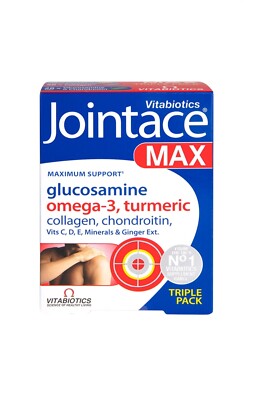 Vitabiotics Jointace Max Tablets 84 Tablets - Glucosamine, Omega 3 ...